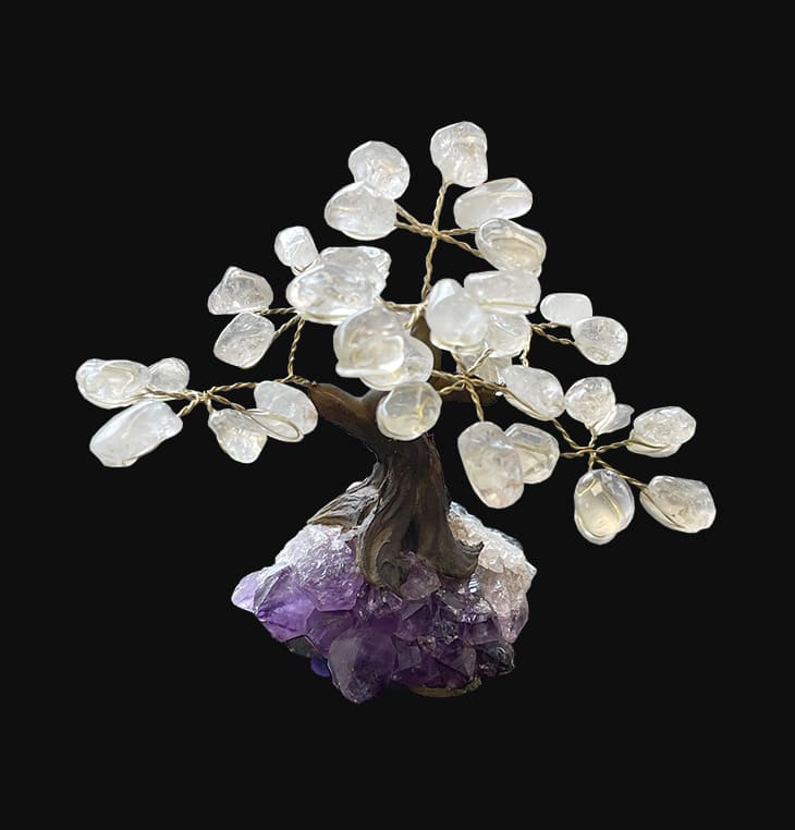 Arbre de Vie Cristal de Roche A sur Géode - Arbres de Vie, Minéraux ...