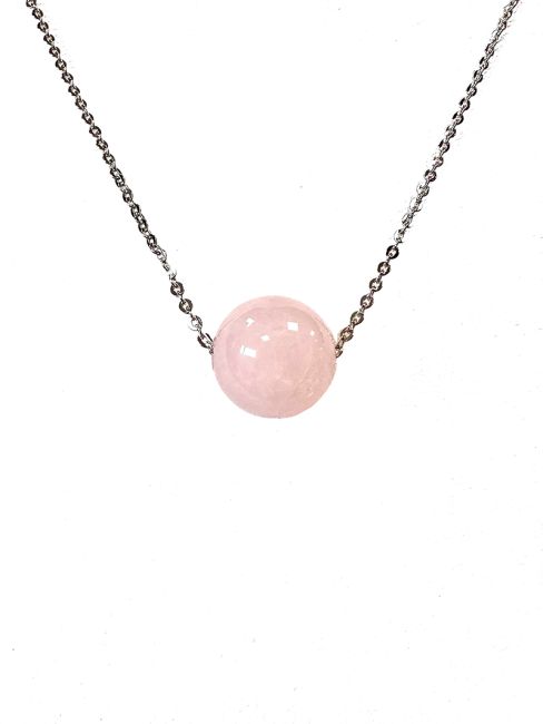 Collier Quartz Rose A Boule 12mm - Colliers, Minéraux - Bijoux ...